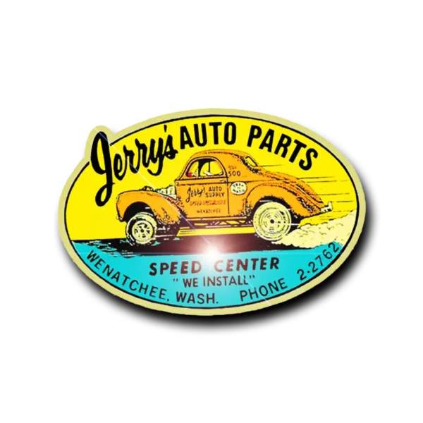 Jerry's Auto Parts - Hot Rod Decals
